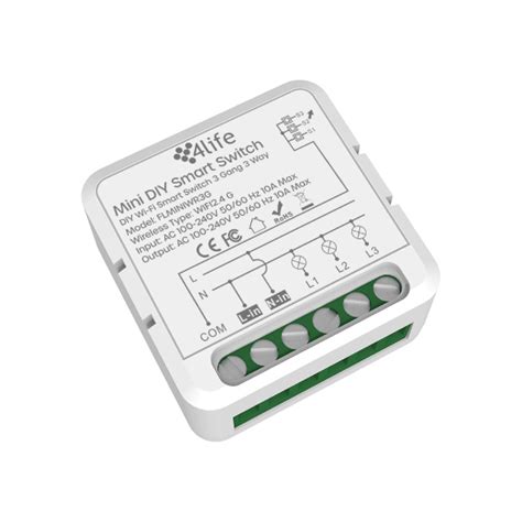 Interruptor Inteligente 4life Mini Wifi Diy Smart Switch 3 Gang 3 Way
