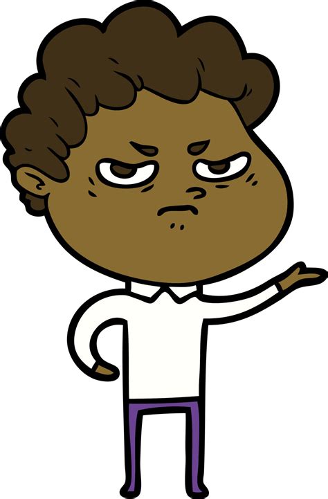 Homme En Colère De Dessin Animé 12406404 Art Vectoriel Chez Vecteezy