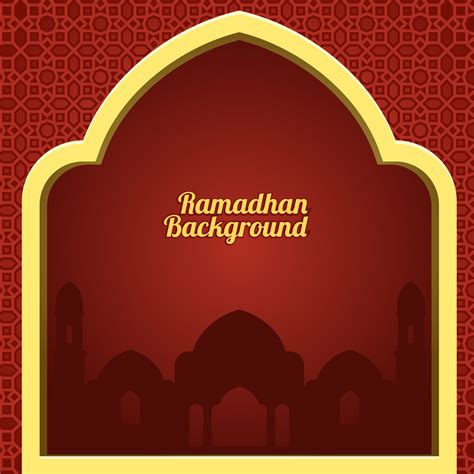 Ramadhan Red Background Vector 203036 Vector Art At Vecteezy
