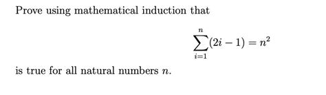 solved prove using mathematical induction that