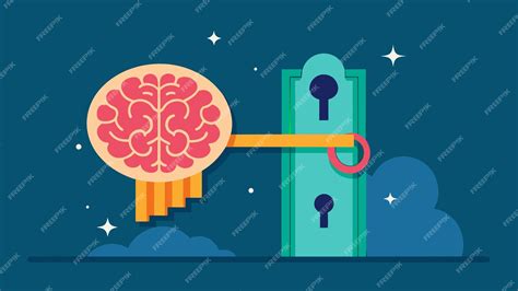 Premium Vector A Visual Metaphor Of Ketamine As A Key Unlocking The Doors To Positive Mood And