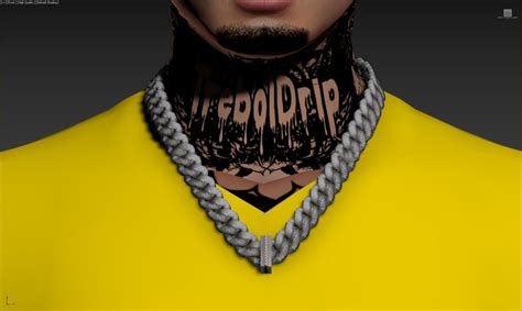Cuban Chain Template GTA 5 3D Model CGTrader