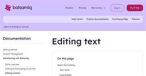 how to edit text in ui controls in balsamiq balsamiq documentation