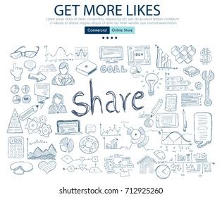 Doodle Design Style Concept Analyzing Seo Stock Vector Royalty Free