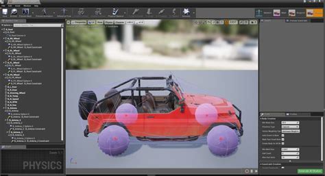 ArtStation UE4 Rigged Vehicle Setup Driveable Animated SUV Car Game Assets