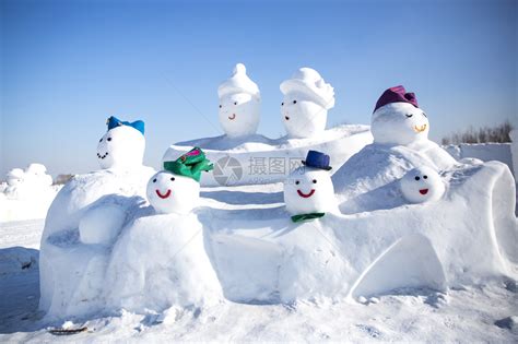 哈尔滨雪人谷高清图片下载 正版图片501550047 摄图网