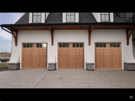 Two Brown Garage Doors House Exterior New Homes Outdoor Decor