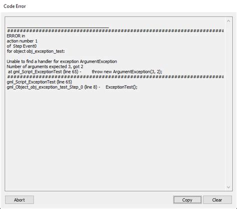 Github Keeveegames Exception Gml Base Class For The Gamemaker