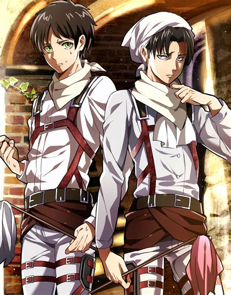 Eren Yeager And Levi Shingeki No Kyojin Drawn By Yuna Rutera Danbooru
