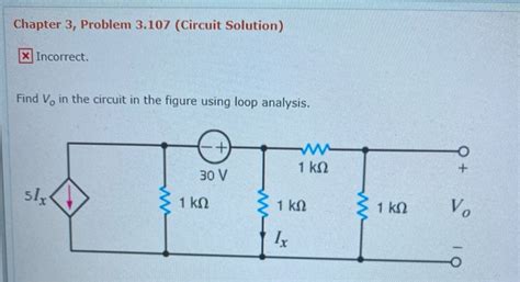 Solved Chapter Problem Circuit Solution X Chegg Com
