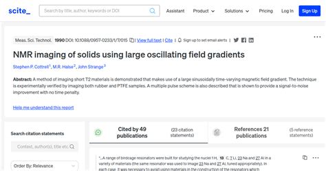 Nmr Imaging Of Solids Using Large Oscillating Field Gradients [scite Report]
