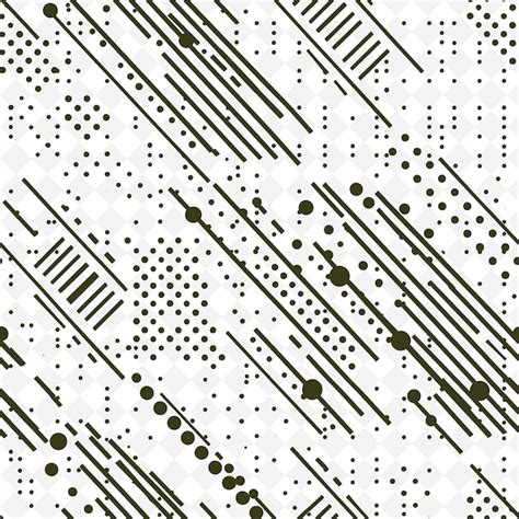 dot and dash linear pattern with dot and dash icon and alter abstract