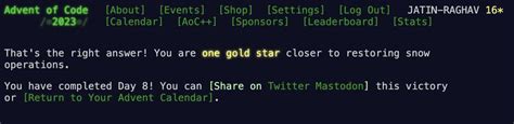 jatin raghav on linkedin i completed day 8 of advent of code 2023