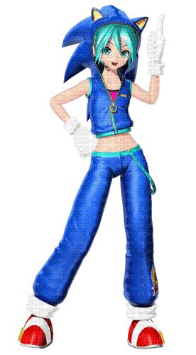Miku In Sonic Costume Sonic Hatsune Miku Vocaloid