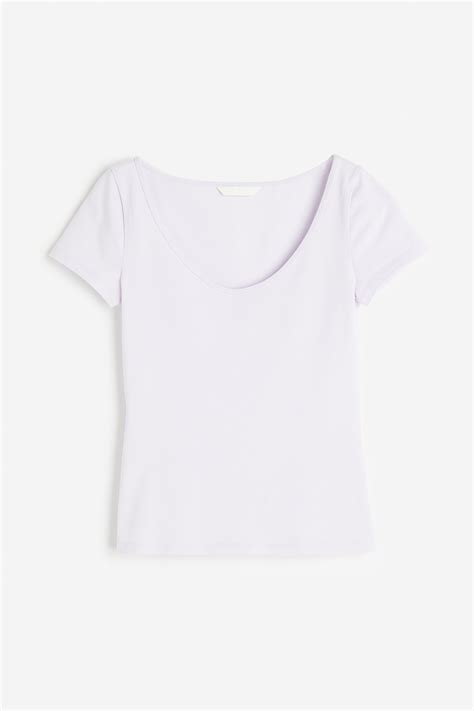 Figurbetontes T Shirt Flieder Ladies Handm De