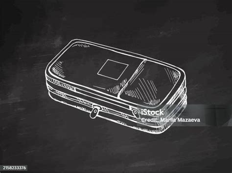 벡터 손으로 그린 학교 및 사무용품 일러스트 상세한 복고풍 스타일의 학교 필통 스케치입니다 빈티지 스케치 요소입니다 학교로 돌아