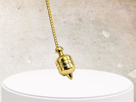 Brass Metal Pendulum Divination Tools For Energy Healing Pointed Drum