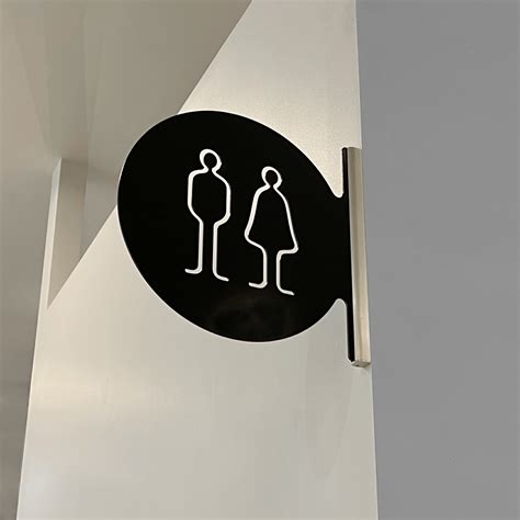 【楽天市場】ツケレルン（bigピクトサイン）アルミ製 突き出し 看板（トイレサイン 男女並び 01 ）big 0001：西崎ベース楽天市場店