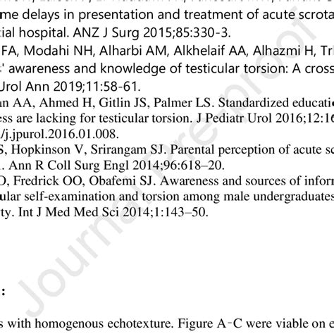 Testes With Heterogeneous Echotexture All Four Were Non Viable On