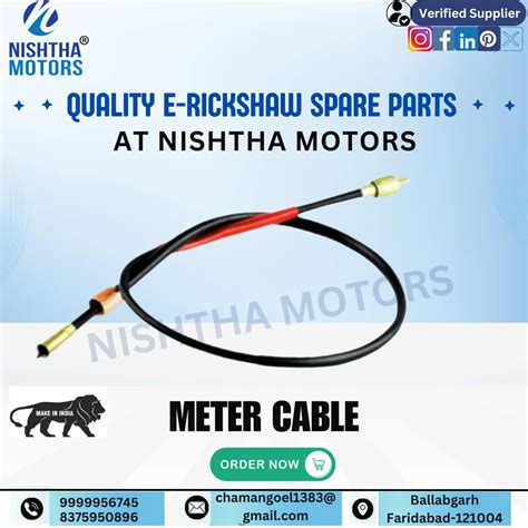 Meter Cable At ₹ 48piece Two Wheeler Speedometer Cable In Faridabad
