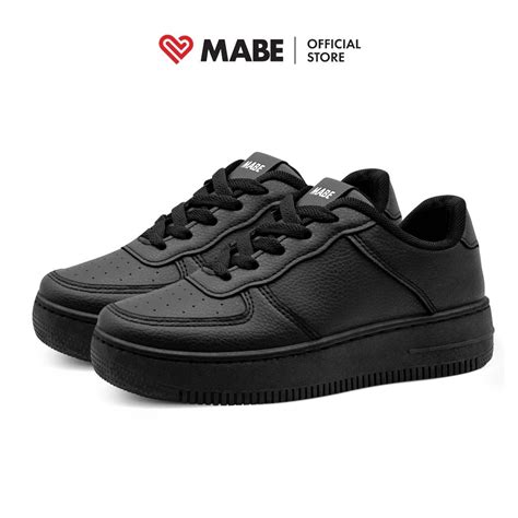 Jual Mabe Flash Sale Eunwoo Sepatu Sekolah Hitam Wanita Sneakers Kerja