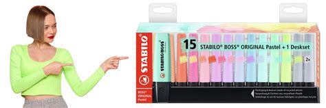 Zestaw Zakreślaczy Stabilo Boss Original Pas 15kol 4006381567411