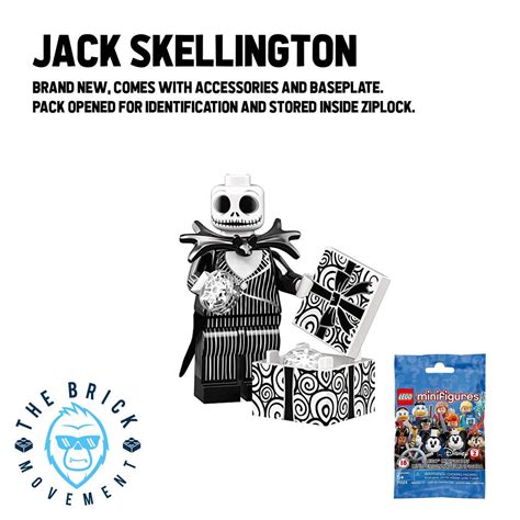 Lego Collectible Minifigure Series Disney 2 Jack Skellington Minifigu