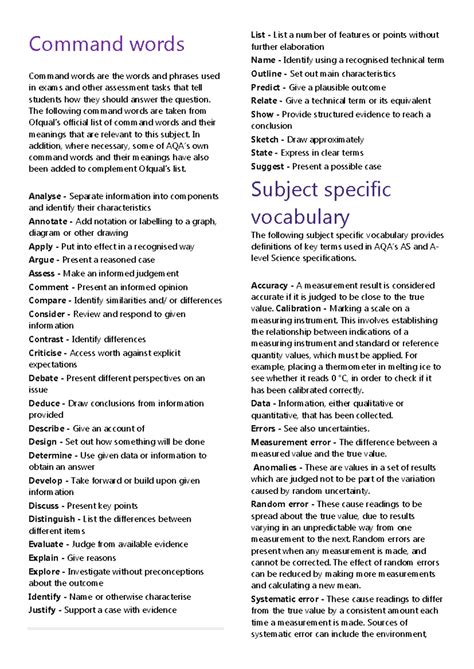 Command Words 2 Command Words Command Words Are The Words And Phrases