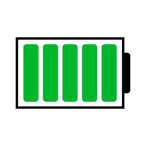 Fully Charged Green Battery Icon Vector 27739194 Vector Art At Vecteezy