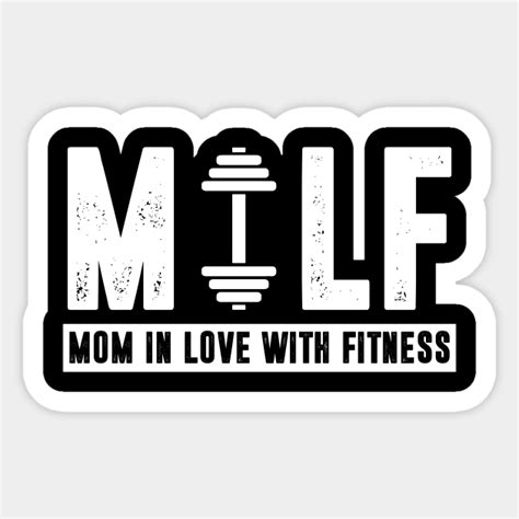 Milf Mom In Love With Fitness Milf Mom In Love With Fitness Sticker