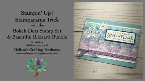 Stampin Up Stamparatus Trick With The Bokeh Dots Stamp Set YouTube
