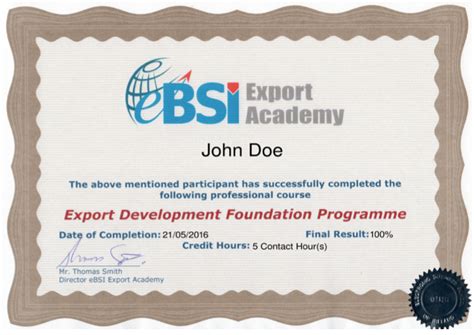 Edfp Export Development Foundation Program Ebsi Export Academy