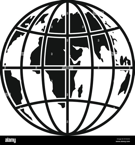 Planet Earth Icon Simple Illustration Of Planet Earth Vector Icon For