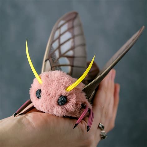 Artist Makes Tiny Fantasy Moth Dolls That Are Completely Handmade
