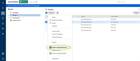 How To Export Smartsheet Data To Excel Blog