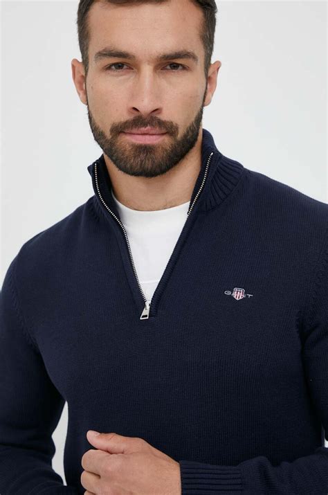 Бавовняний светр Gant колір синій Answear Ua