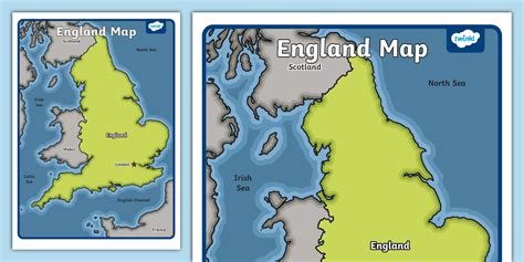 Ks1 England Display Map Geography Teacher Made Twinkl