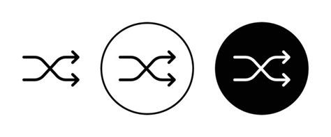 Shuffle Arrow Icon Royalty Free Vector Image Vectorstock