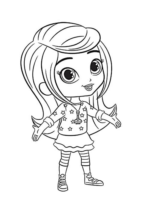 Coloriage Dessiner Leah Dans Shimmer Et Shine Dessin Gratuit à Imprimer