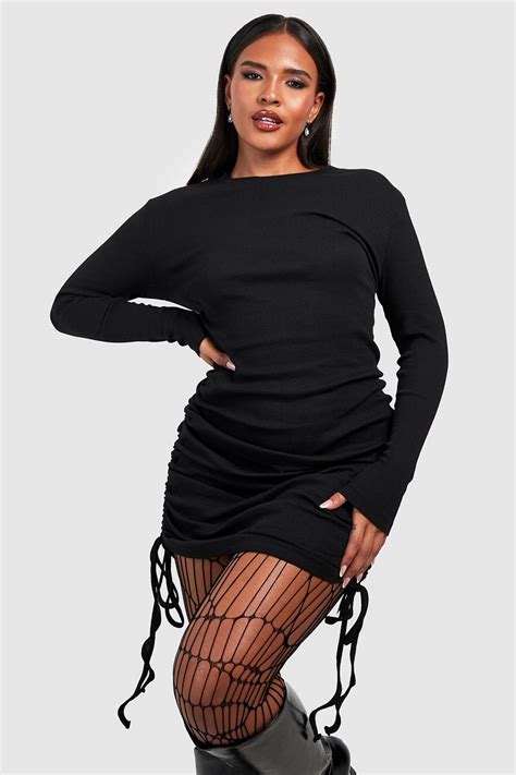 Black Bodycon Dresses Boohoo Uk