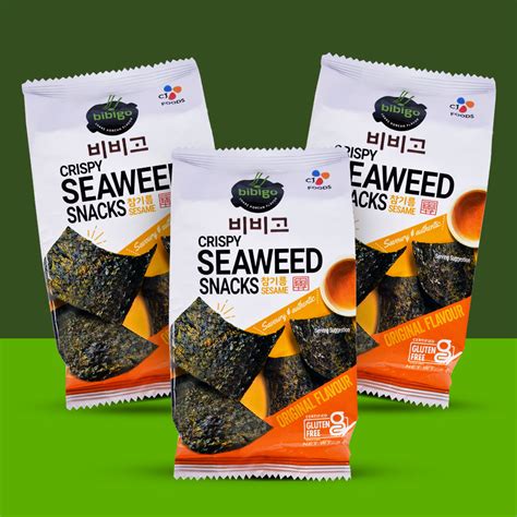 Bibigo Crispy Seaweed Snacks Original 5g X 3 3 Packs Sabiha Anees