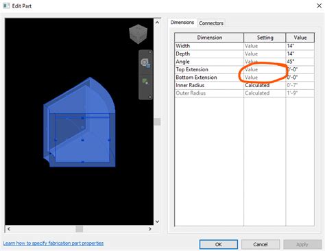Fabrication Elbow Fitting Extension Grip Not Showing In Revit