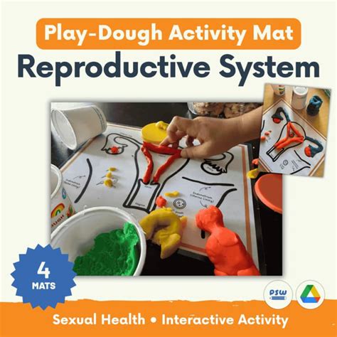 Reproductive System Play Dough Activity Mats Health Lesson Plans For