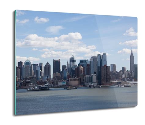 osłonka kuchenna druk Manhattan woda USA 60x52 ArtprintCave