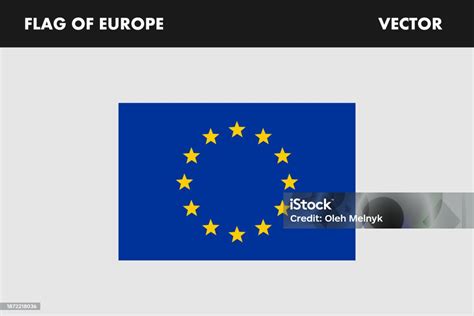 Bendera Eropa Ilustrasi Bendera Eropa Gambar Bendera Vektor Ilustrasi