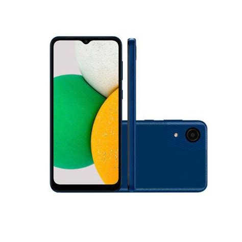 Smartphone Samsung Galaxy A03 Core Azul 32gb 2gb Ram Octa Core Câm