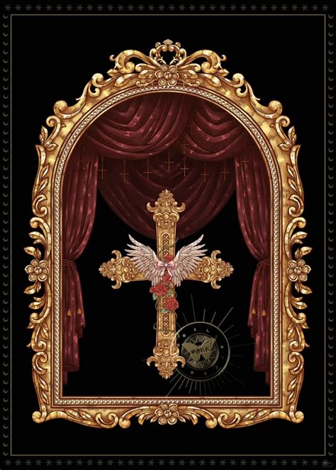 画画日常｜欧式暗黑复古哥特画框 小红书 花瓣网