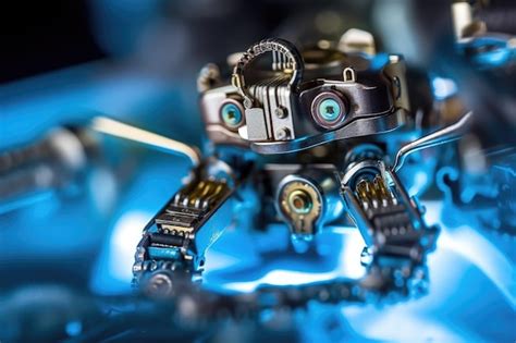 Premium Ai Image Microscopic Spy Robot In The Shape Of An Insect