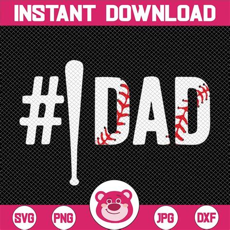 Baseball Dad Svg Files Baseball Dad Cut Files Baseball D Inspire Uplift