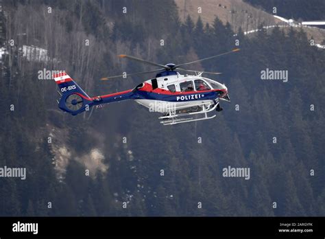 Airbus Helicopters Type H135 Austrian Police Helicopter In The Air